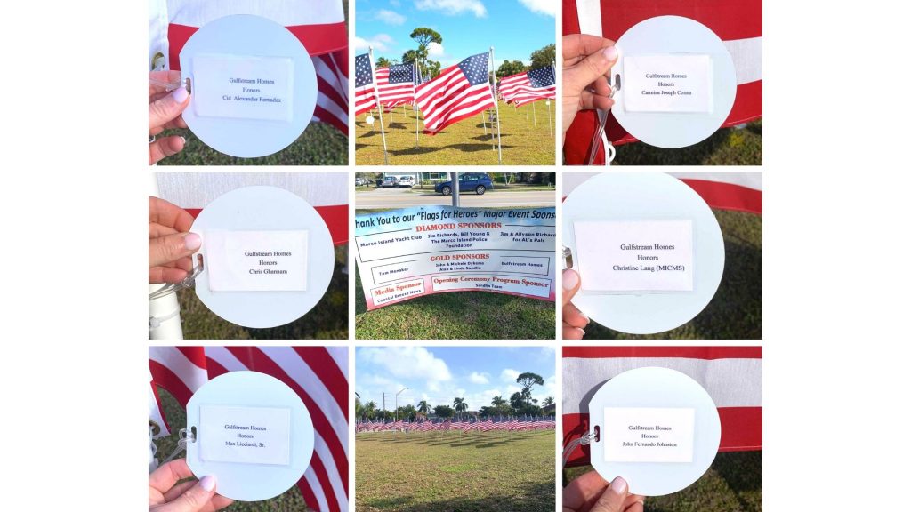 Marco Island Home Builder, Gulfstream Homes Sponsors ‘Flags for Heroes ...