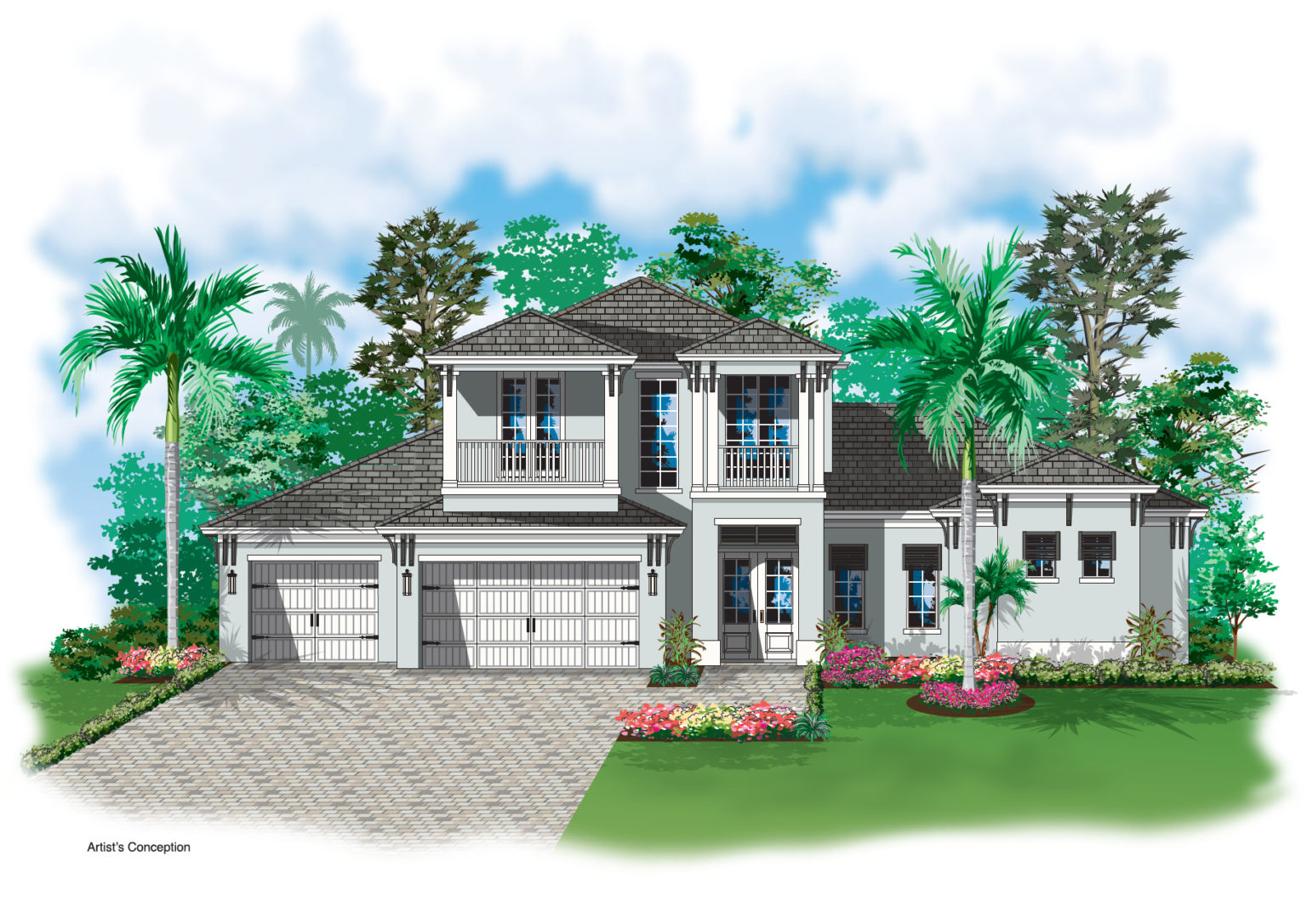 Cypress Floorplan Elevation | Gulfstream Homes
