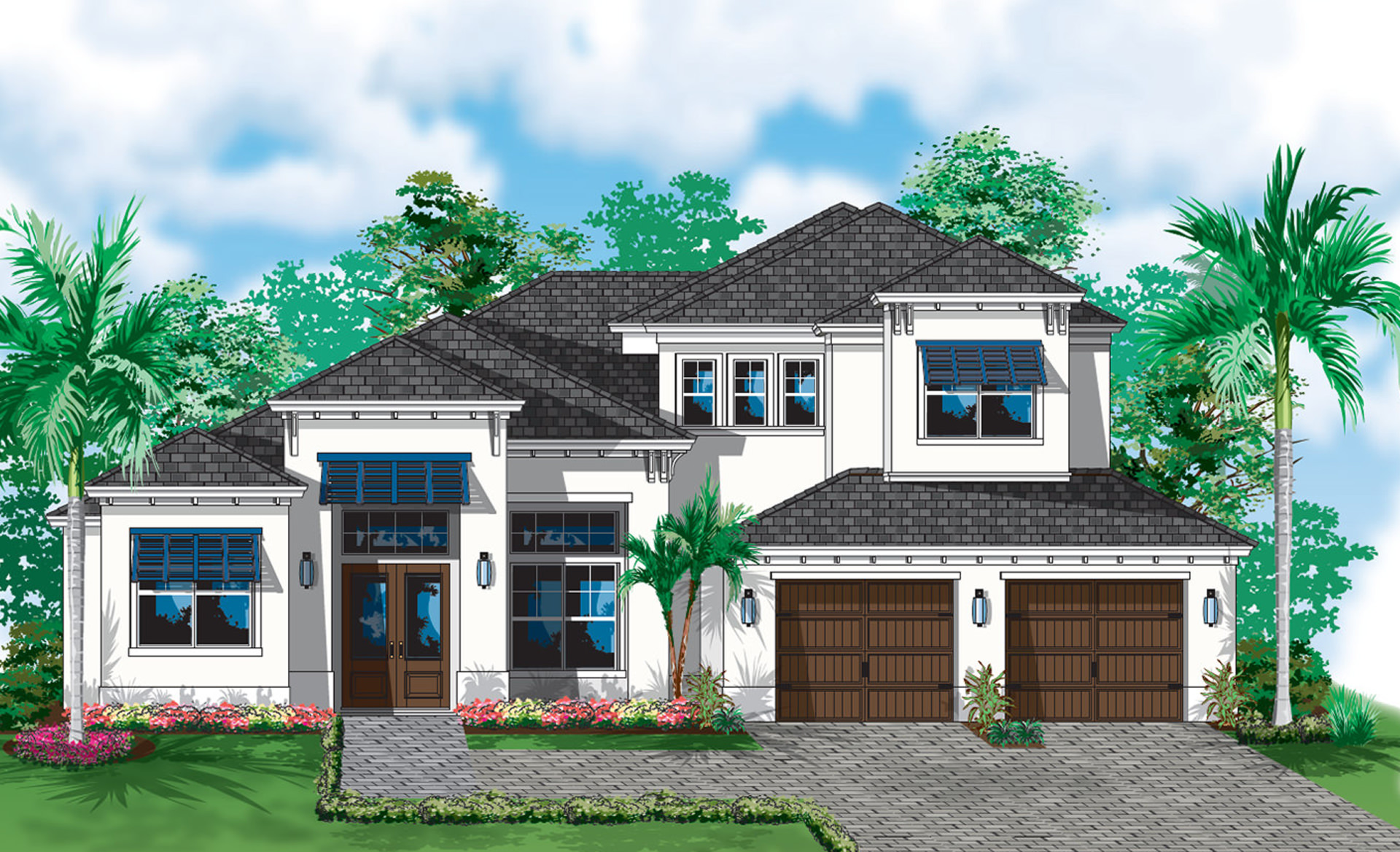 ashton front elevation | Gulfstream Homes